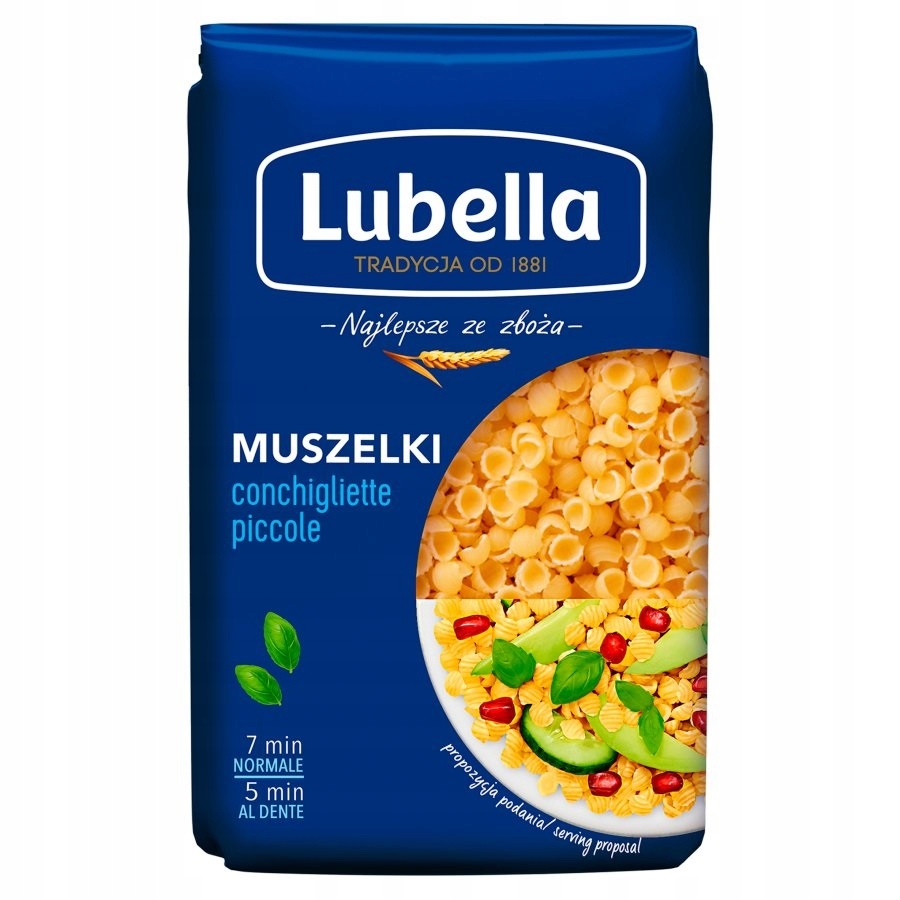 Makaron muszelki małe Lubella 500g - 13897237571 - oficjalne archiwum ...