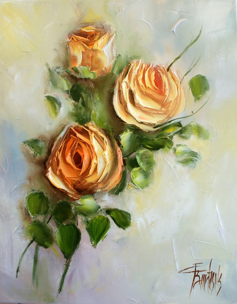 Ewa Bartosik RÓZE obraz olejny 40x50 - 13340924784 - oficjalne archiwum ...