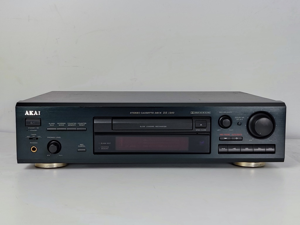 Magnetofon kasetowy AKAI DX-1200 Topowy model - 11328442777 - oficjalne archiwum Allegro