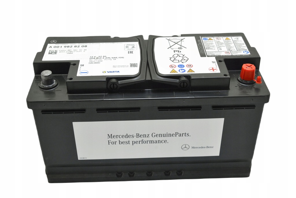 Akumulator 92Ah 850A AGM OE MERCEDES 2022 - 12703934392 - oficjalne ...