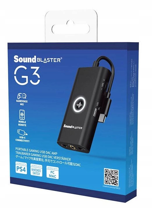 Karta dźwiękowa Creative Sound Blaster G3 USB-C - 13028187481 - oficjalne archiwum Allegro