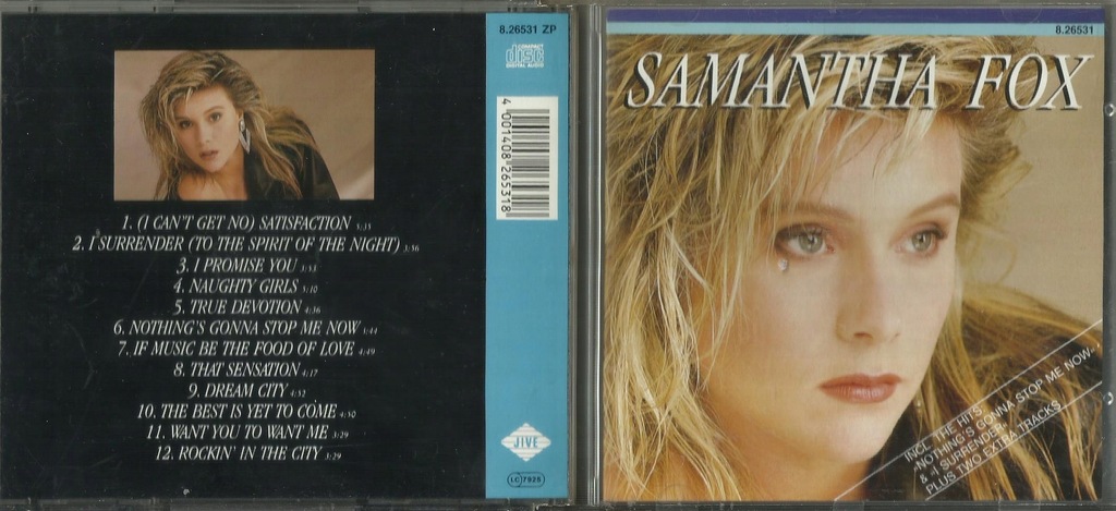 Samantha Fox Samantha Fox CD wyd.TELDEC - 12440815955 - oficjalne ...