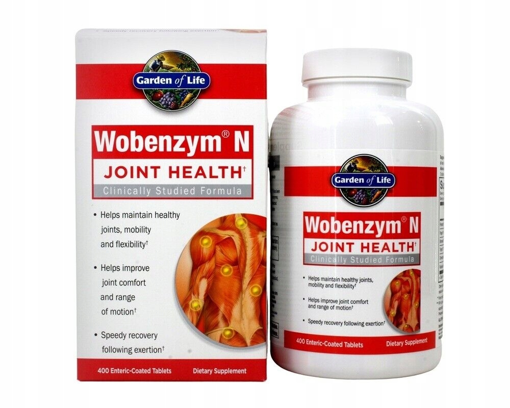 Garden Of Life Wobenzym N 400 tabl STAWY MIĘŚNIE - 13344664205 ...