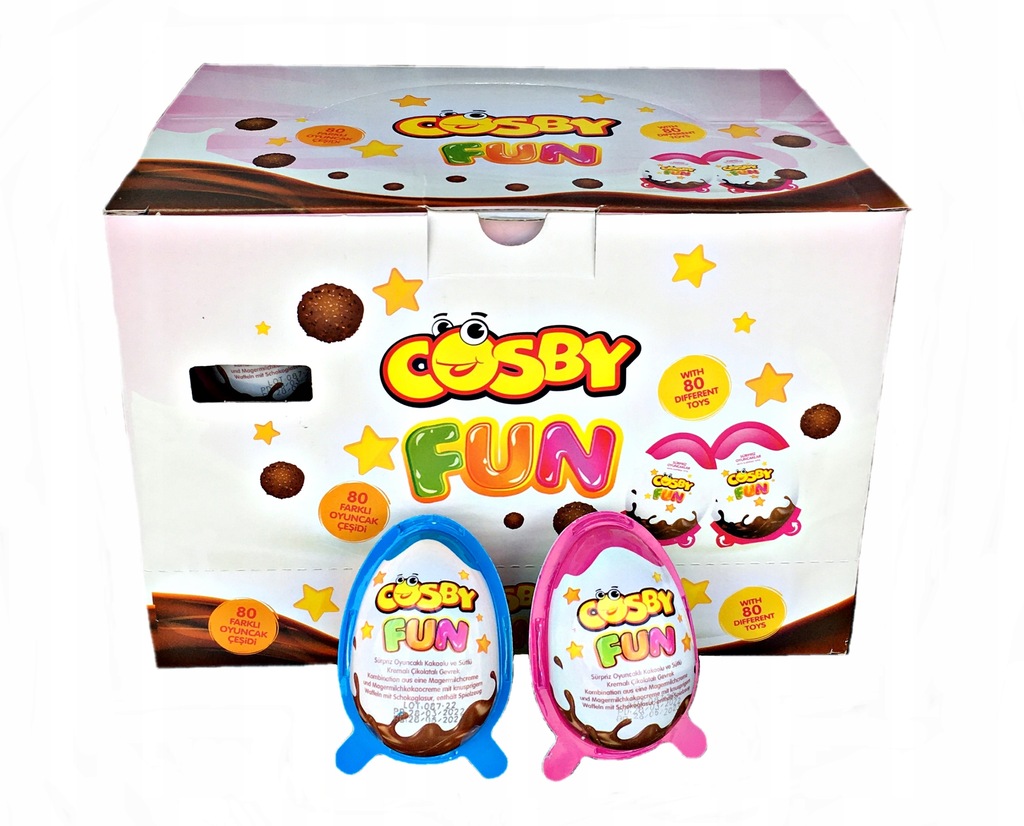 Cosby Fun Surprise Egg z Niespodzianką Mix Dla chłopców i Dziewczynek ...