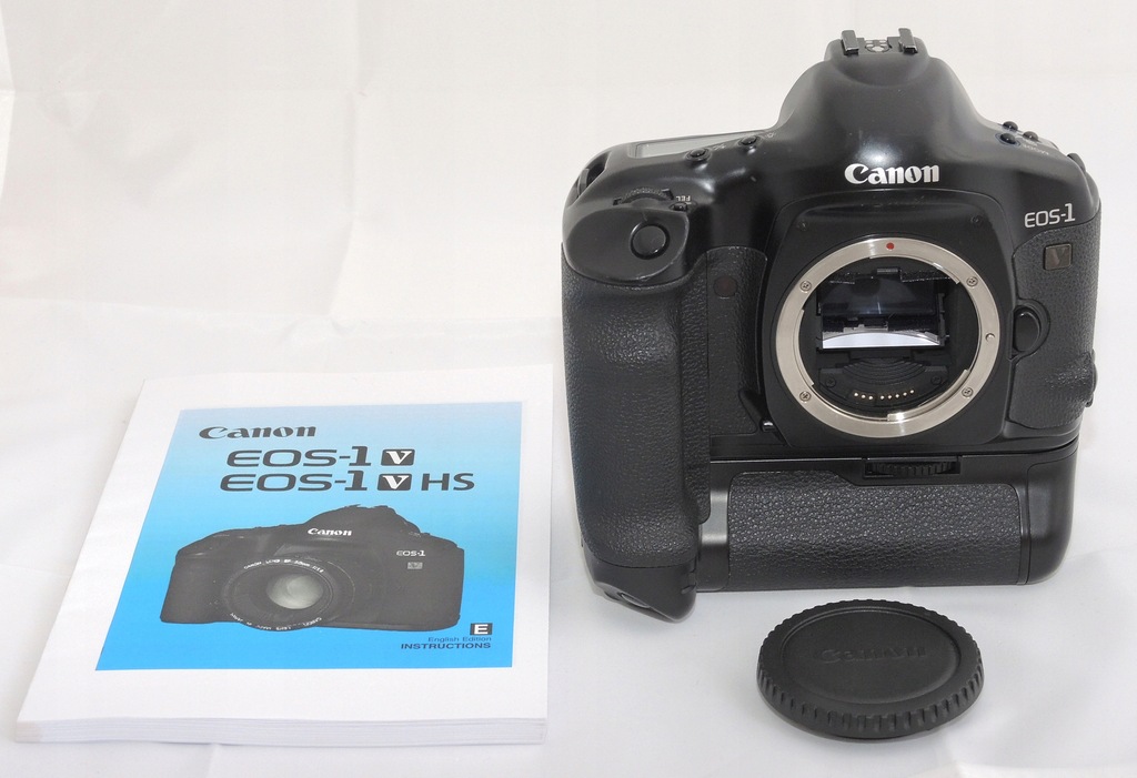 Canon EOS-1V Body + Booster PB-E2*Ładny stan! - 11130390930 - oficjalne archiwum Allegro