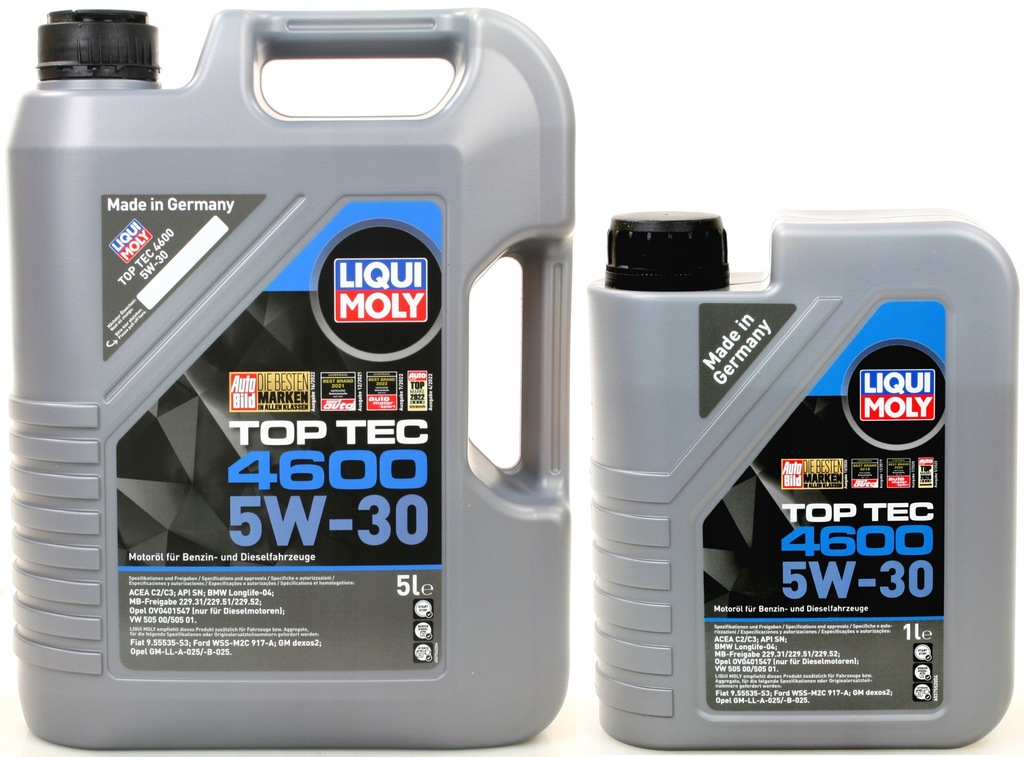 ORYGINALNY OLEJ LIQUI MOLY 5W30 TOP TEC 4600 6L - 13040800077 ... ORYGINALNY OLEJ LIQUI MOLY 5W30 TOP TEC 4600 6L - 13040800077 ...