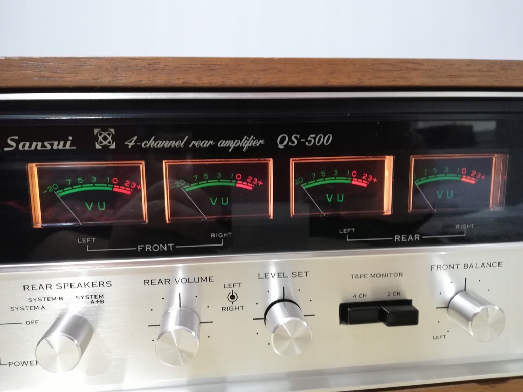 SANSUI QS-500 wzmacniacz vintage 1972r. - 8091080714 - oficjalne archiwum Allegro