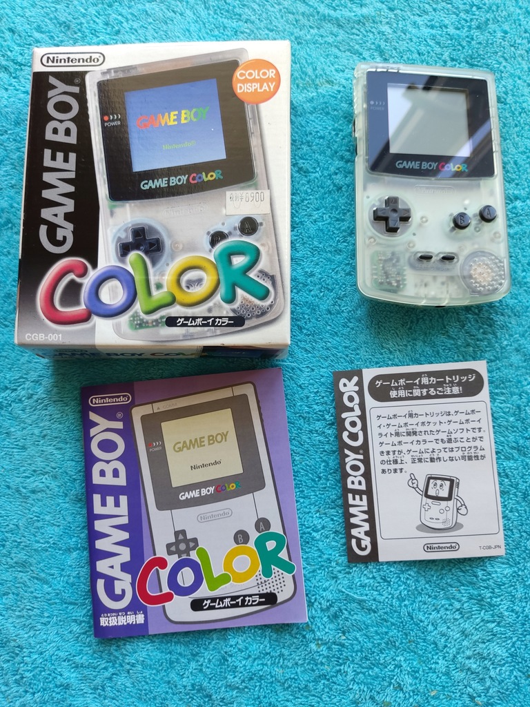 Nintendo Game Boy Color Clear+box+instrukcja - 11872253032 - oficjalne ...
