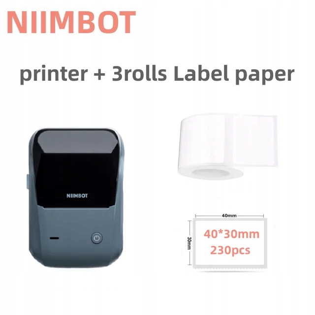 Niimbot B1 Label Printer Portable Handheld Thermal Printer Mini Barcode QR - 15694615403 ...