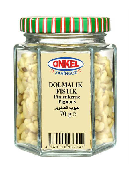 ORZECHY PINII 70g ONKEL W SŁOIKU - 10438243445 - oficjalne archiwum Allegro