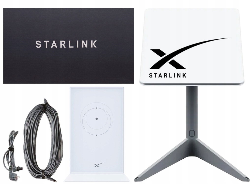 ZESTAW DO INTERNETU SATELITARNEGO STARLINK STANDARD KIT ROUTER ANTENA WIFI5 - 15838367551 ...