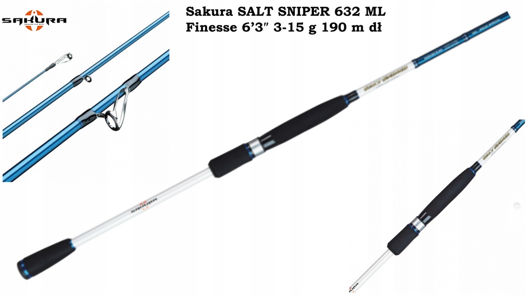 Wędka Sakura SALT SNIPER SPINNING dł 190m 3-15g - 14662312762 ...