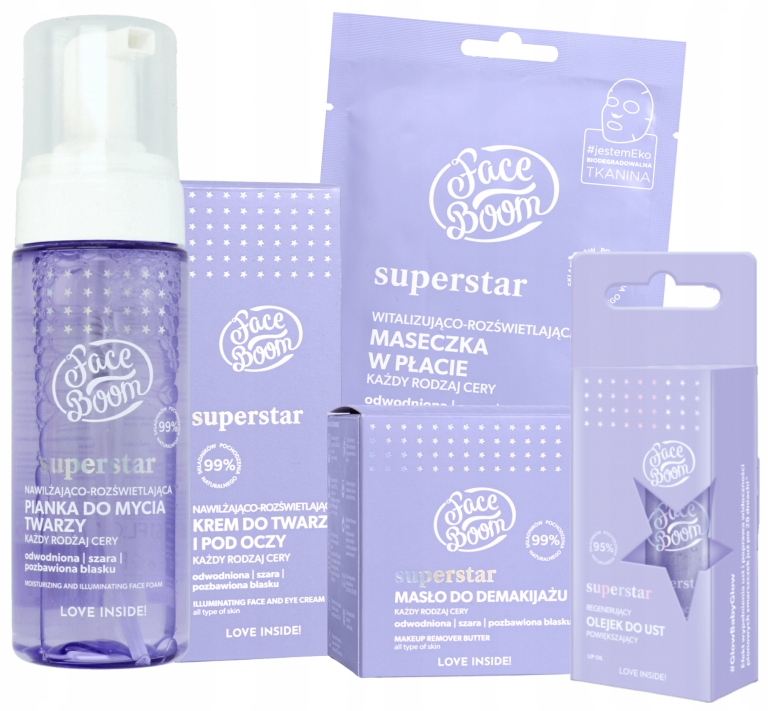 FACE BOOM Superstar ZESTAW 5-ELEMENTOWY - 12870349144 - oficjalne ...