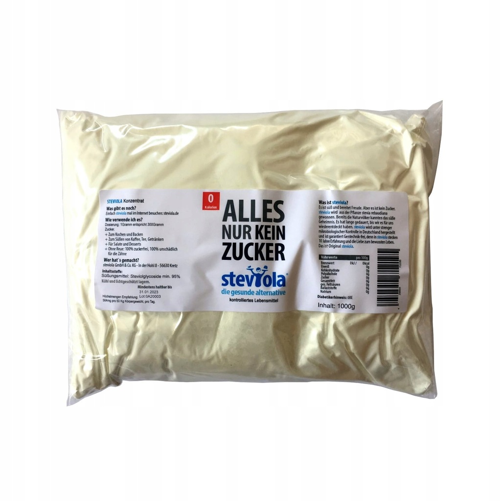 Stewia - ekstrakt - koncentrat -Stevia -1000g -1kg - 12038058011 - oficjalne archiwum Allegro