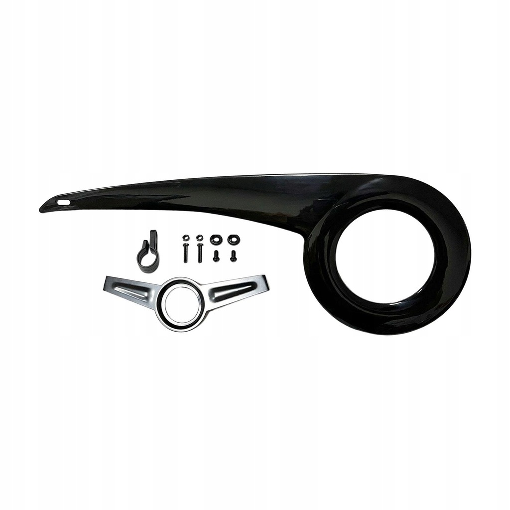 Bike Chain Cover Shell, Bike Chain Guard, Portable Black of Tail Buckle ...