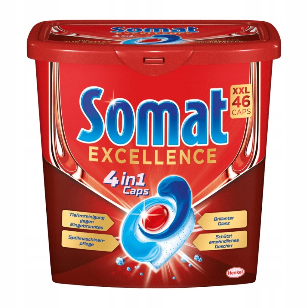 Somat Excellence 4w1 Tabletki do Zmywarki 46 szt. - 12414352238 ...