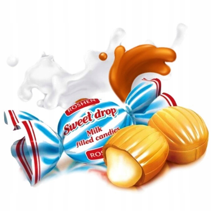 SWEET DROP ROSHEN |Toffi z mlecznym nadzieniem 1kg - 12200250776 - oficjalne archiwum Allegro