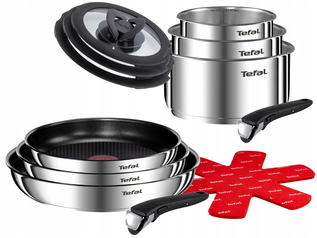 TEFAL INGENIO EMOTION GARNKI PATELNIE INDUKCJA GAZ - 12192556100 - oficjalne archiwum Allegro