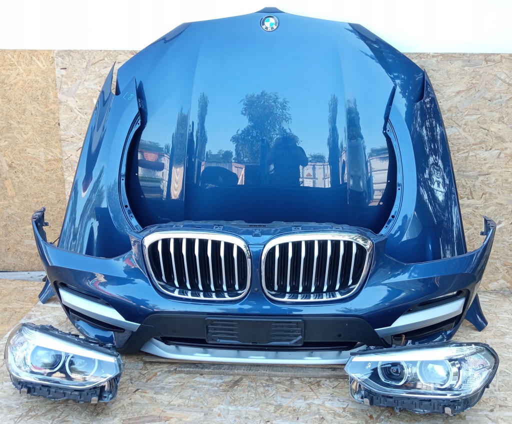 BMW X3 G01 KOMPLETNY PRZÓD MASKA ZDERZAK LAMPY - 12484132119 ...