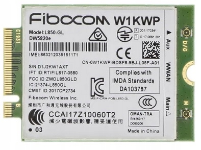 DELL Modem WWAN LTE XMM7360 DW5820e W1KWP L850-GL - 12623622317 ...