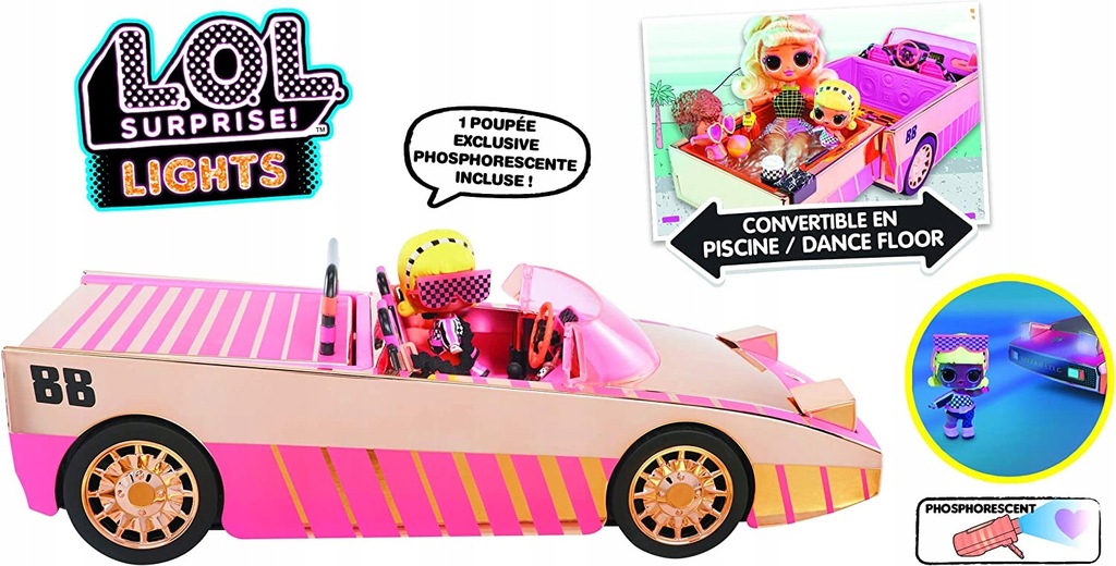 LOL OMG Car Pool Coupe Auto z basenem Lalka Drag - 13027996650 ...