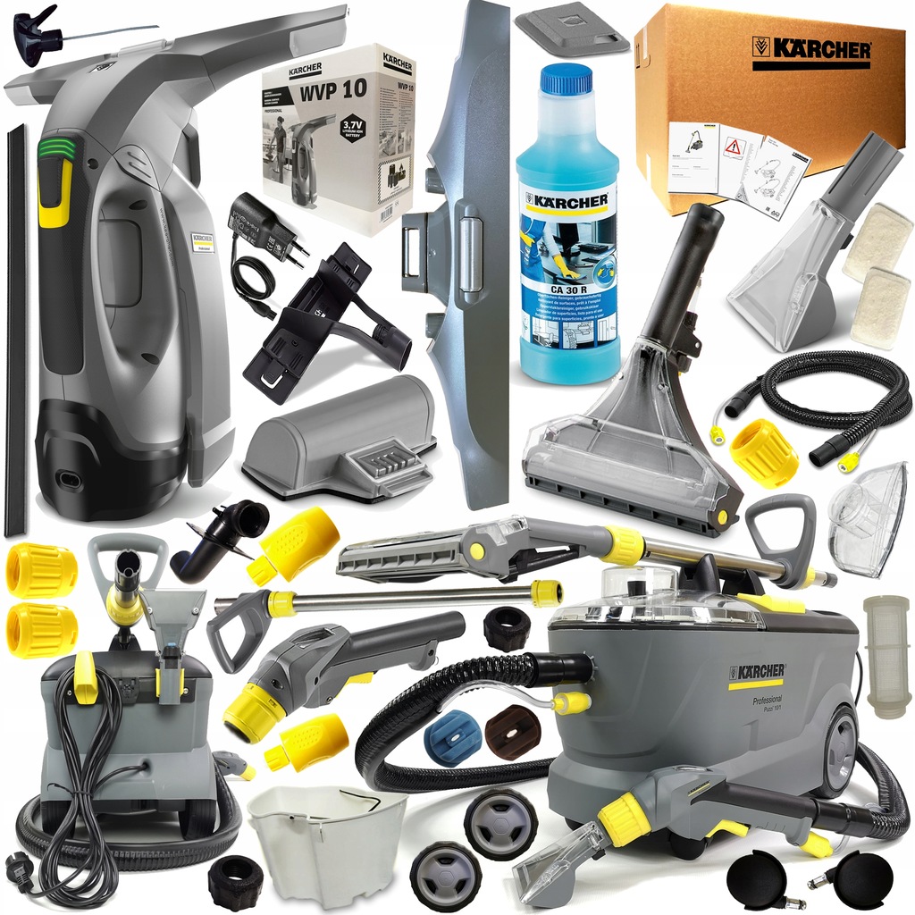 KARCHER PUZZI 10/1 ODKURZACZ PIORĄCY WVP 10 MYJKA - 8291486039 ...