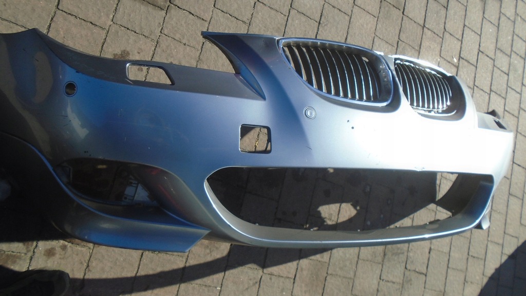 BMW E60 M-PAKIET ZDERZAK SILBERGRAU BD ORG. - 11885248178 - oficjalne archiwum Allegro