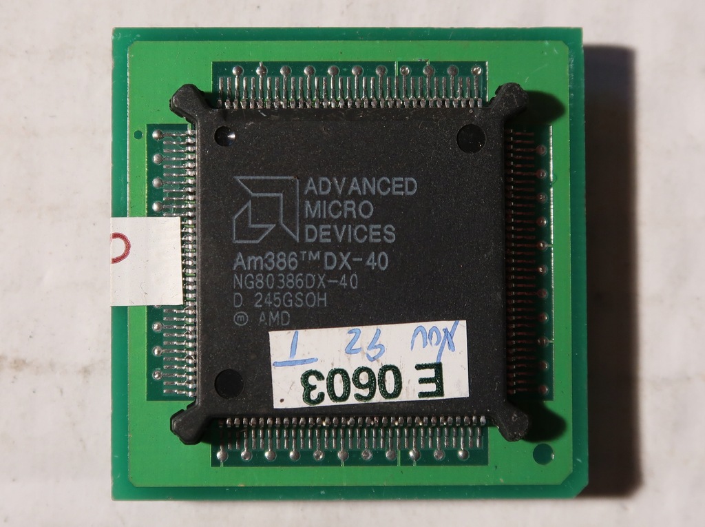 Procesor AMD Am386 DX-40 NG80386DX-40 40MHz - 7628896206 - oficjalne ... Procesor AMD Am386 DX-40 NG80386DX-40 40MHz - 7628896206 - oficjalne ...