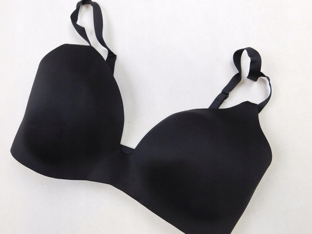 1310m3 UNIQLO biustonosz CZARNY gładki _ 80C - 12741149369 - oficjalne archiwum Allegro