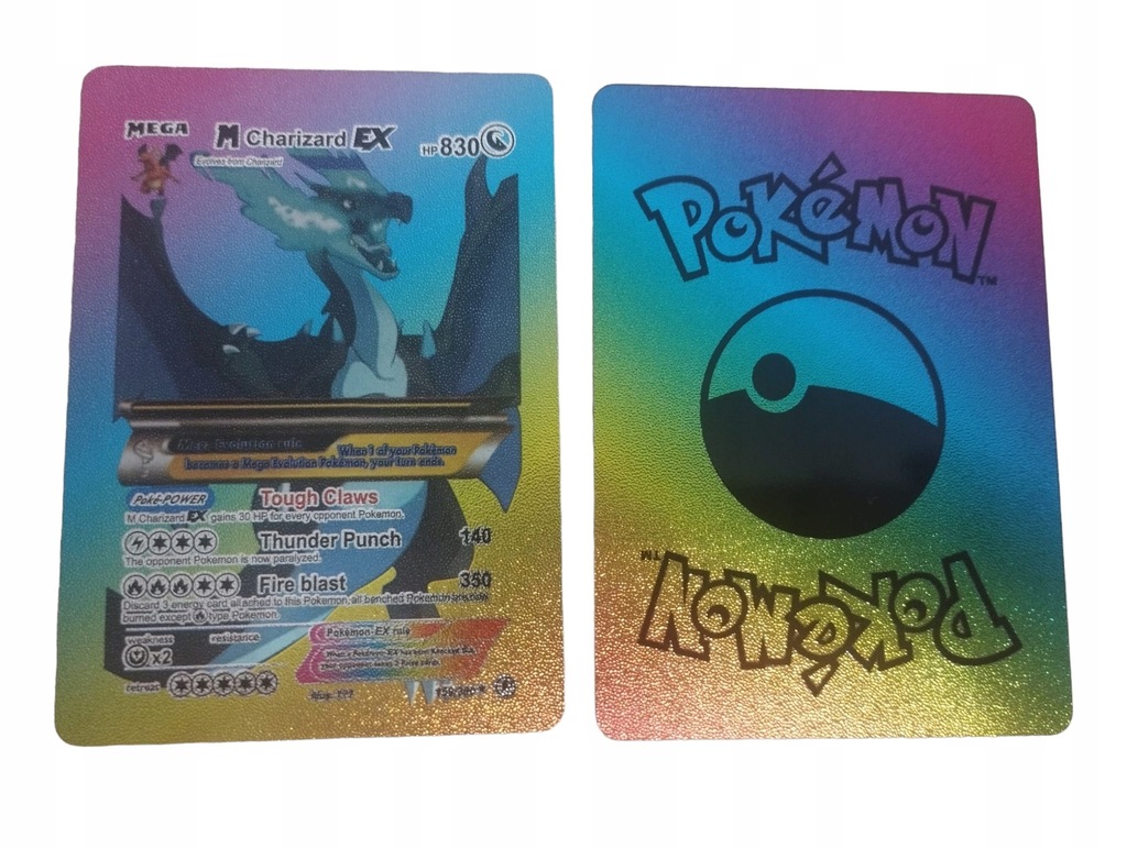 BROKATOWA karta Pokemon CHARIZARD - 13141805558 - oficjalne archiwum Allegro