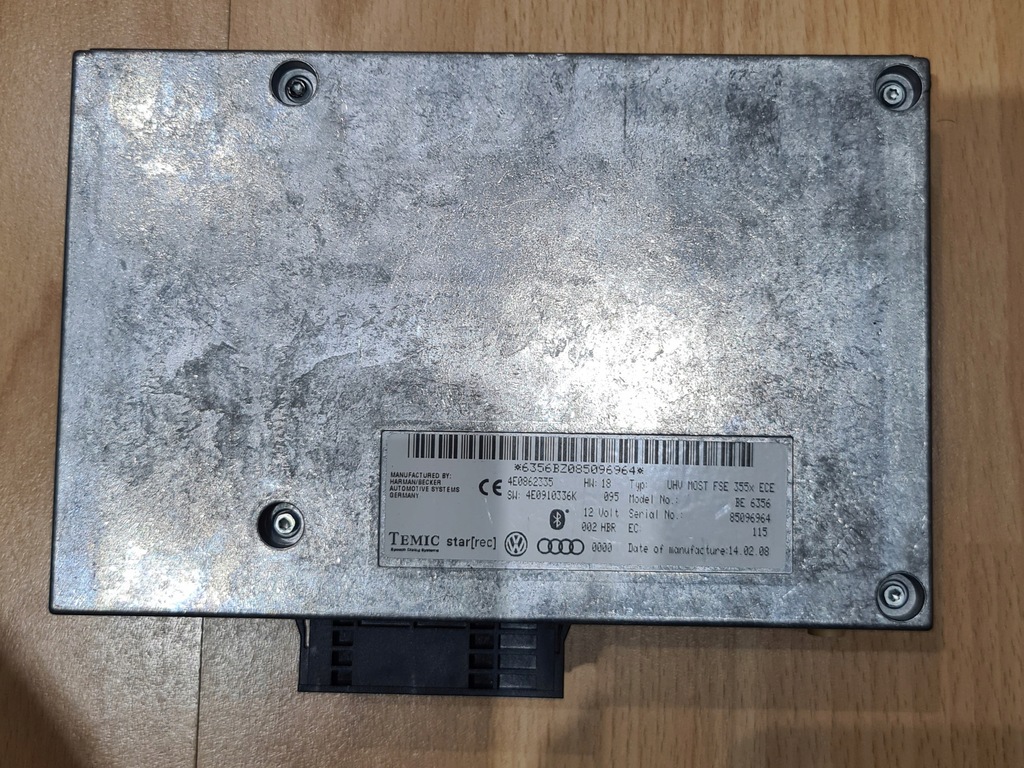 MODUŁ BLUETOOTH 4E0862335 AUDI A6 C6 - 11343390673 - oficjalne archiwum Allegro
