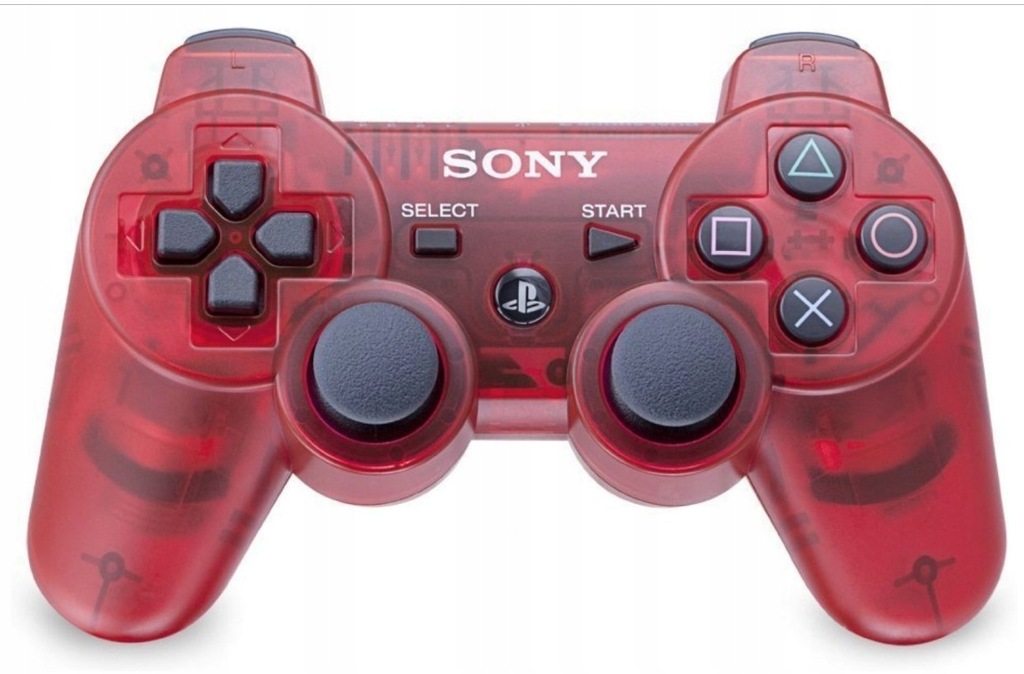 PAD KONTROLER SONY PS3 DUALSHOCK CRYSTAL CZERWONY - 7790643315 ...