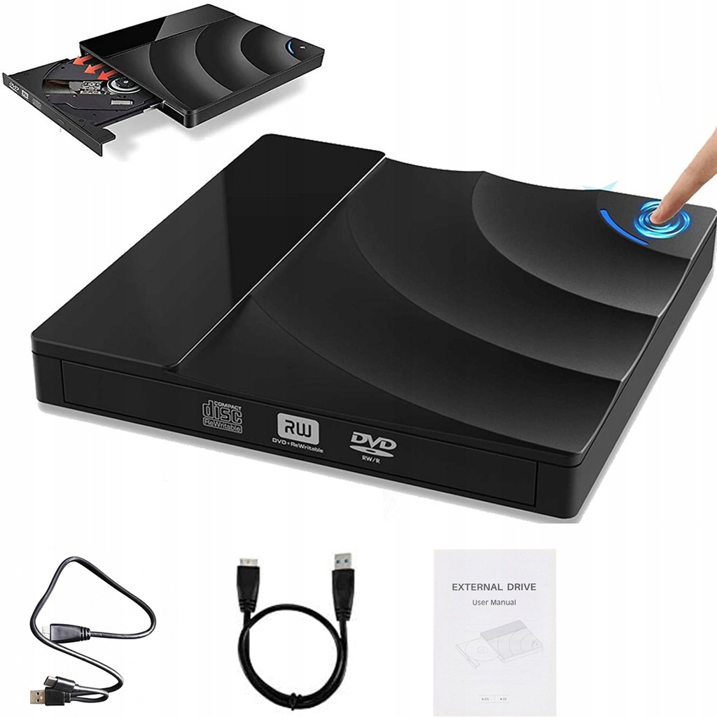 NAPĘD CD-R/DVD-ROM/RW ZEWNĘTRZNY USB3.0 NAGRYWARKA - 12078895635 ...