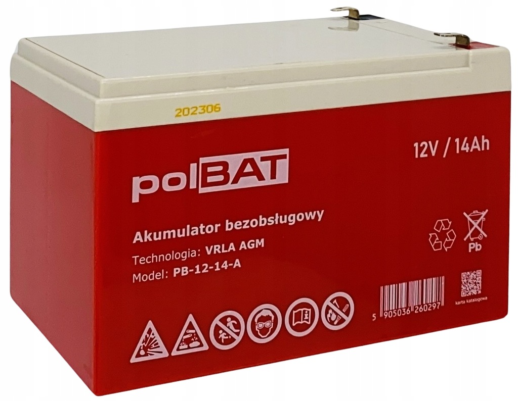AKUMULATOR BEZOBSŁUGOWY VRLA AGM 12V 14Ah (wymiar 10Ah/12Ah) UPS ZABAWKA - 14449535908 ...