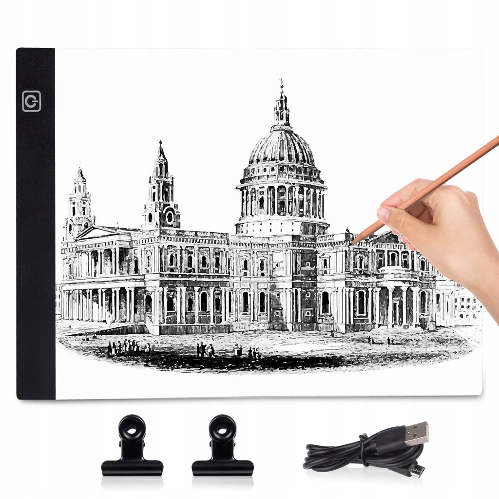 Coolzon Led Light Pad Rysunek A4, tablet LED do kalkowania ...