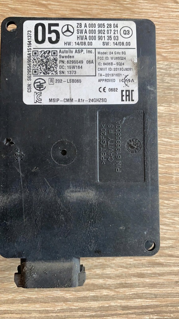 MERCEDES CLA W117 ML W166 W176 MODUŁ SENSOR RADAR - 12568465943 ...