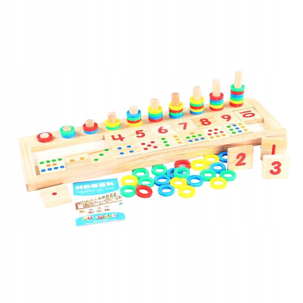 Wooden Count & Match Numbers 75 pcs Math Teaching - 13271465020 ...
