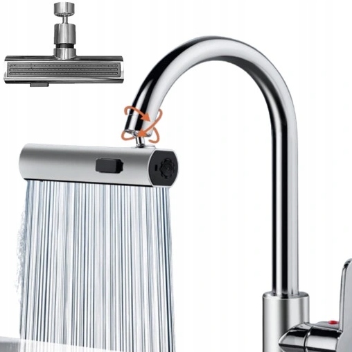 ADAPTER PERLATOR OBROTOWY BATERIA KUCHENNA DO KUCHNI WYLOT WODOSPAD 3 ...