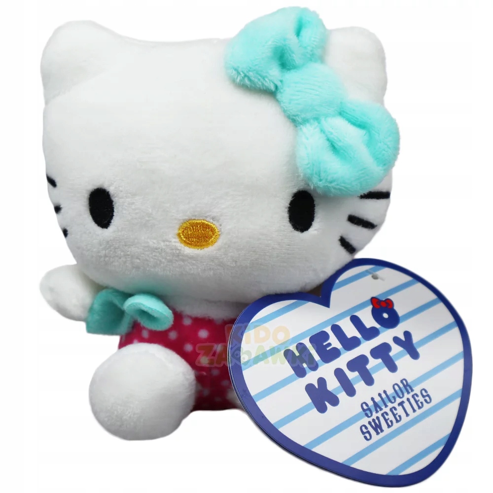 HELLO KITTY MASKOTKA 13CM KOTEK RÓŻOWY STRÓJ - 14142183989 - oficjalne ...