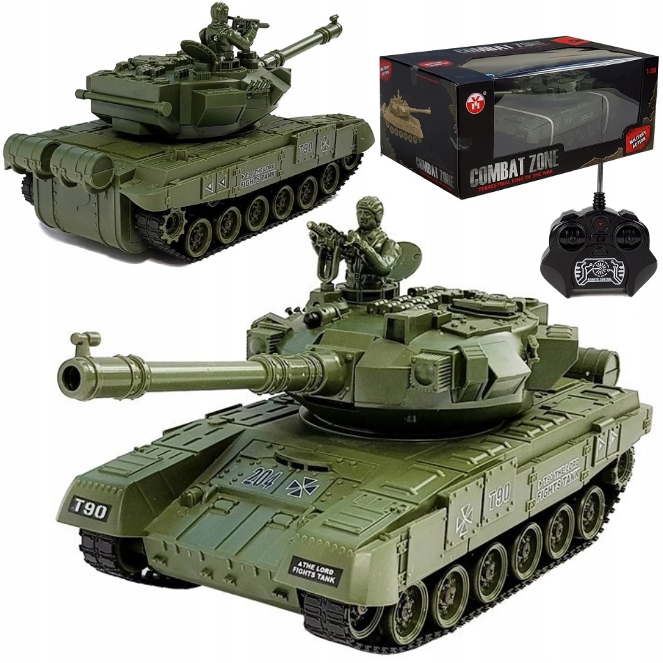 DUŻY CZOŁG ZDALNIE STEROWANY WAR TANK PILOT R/C - 11421429492 ...