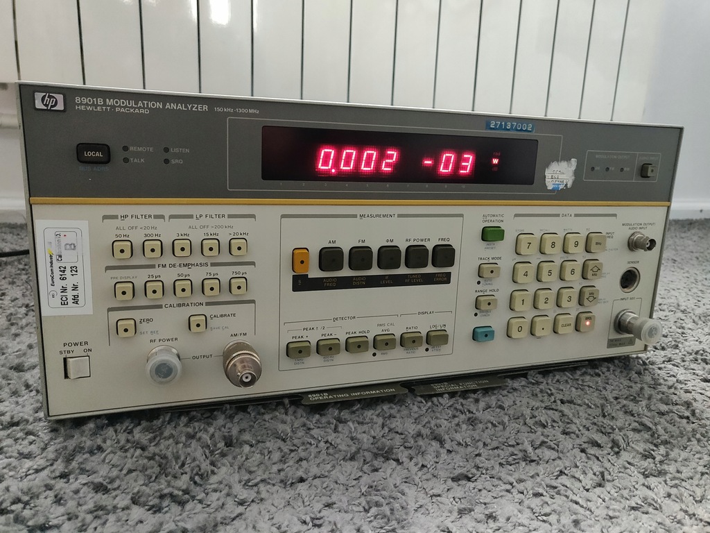 HP / Agilent 8901B Modulation Analyzer 11722A - 12387569711 - oficjalne ...