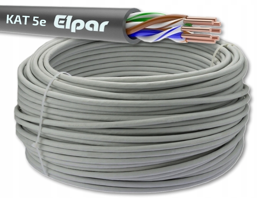 KABEL LOGICZNY UTP SKRĘTKA KAT.5e 4x2x0,5 DRUT CU - 12370589317 ...
