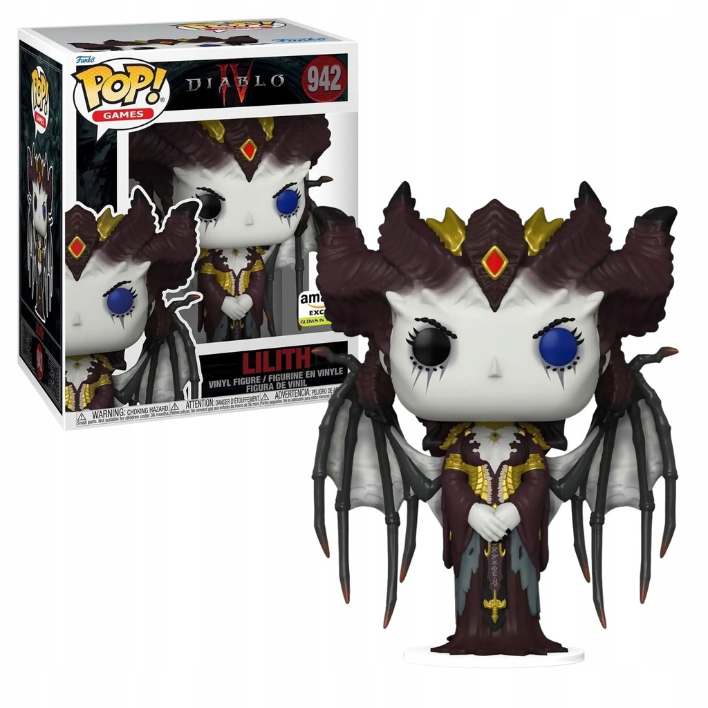 Funko POP! Diablo 4 Lilith 942 Amazon Exclusive Glow - 14752254994 ...