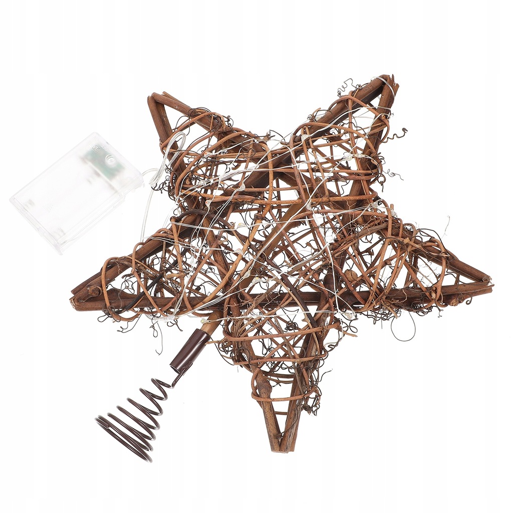 Pentagram Tree Topper Rattan Natural Star Treetop - 14778524081 ...