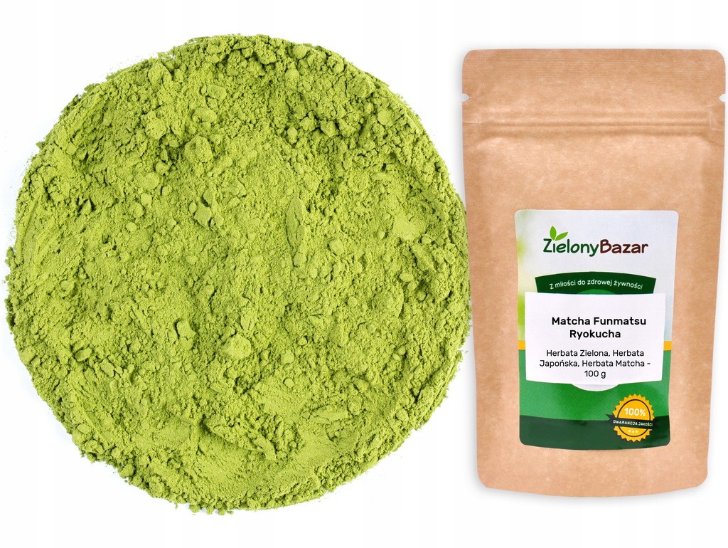 MATCHA FUNMATSU RYOKUCHA Zielona Herbata 100g - 12905748550 - oficjalne ...
