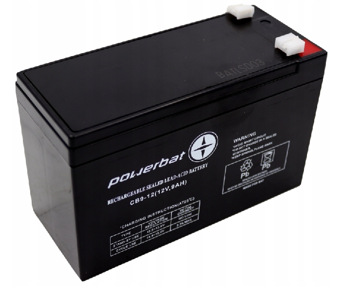 Akumulator Powerbat AGM 12V 9Ah CB9-12 - 13384428704 - oficjalne archiwum Allegro