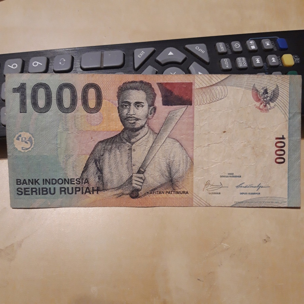 BANKNOT 1000 RUPII KAPITAN PATTIMURA INDONEZJA - 13161457484 ...