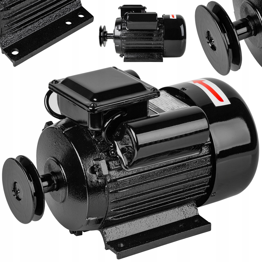 SILNIK ELEKTRYCZNY 1 FAZOWY 3kW 1450RPM - 8255278847 - oficjalne archiwum Allegro