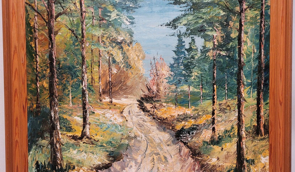 K.JACOBSEN - „ DUKT LEŚNY ”, piękny obraz olejny - 13438707274 ...