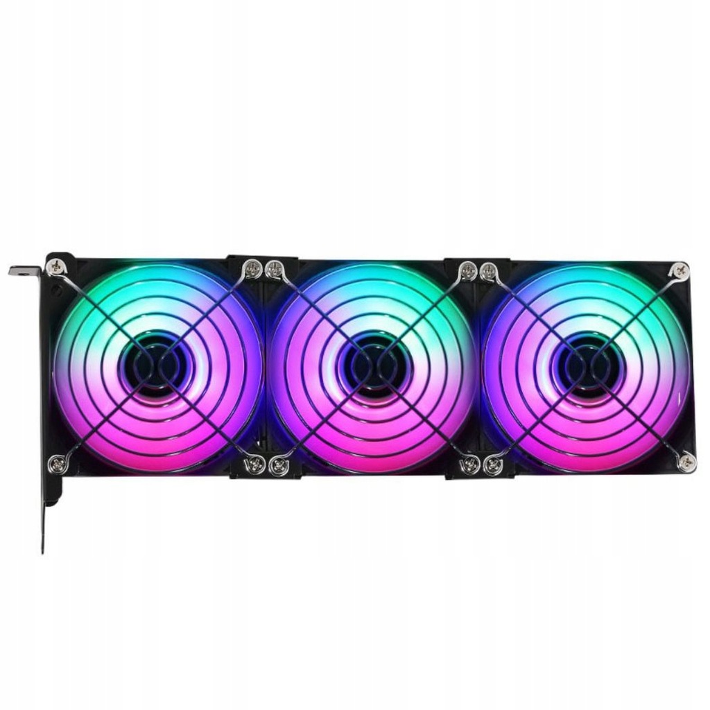 3 wentylator 5-kolory 9 cm LED RGB Graphic Card Cooler Cooling Desktop ...